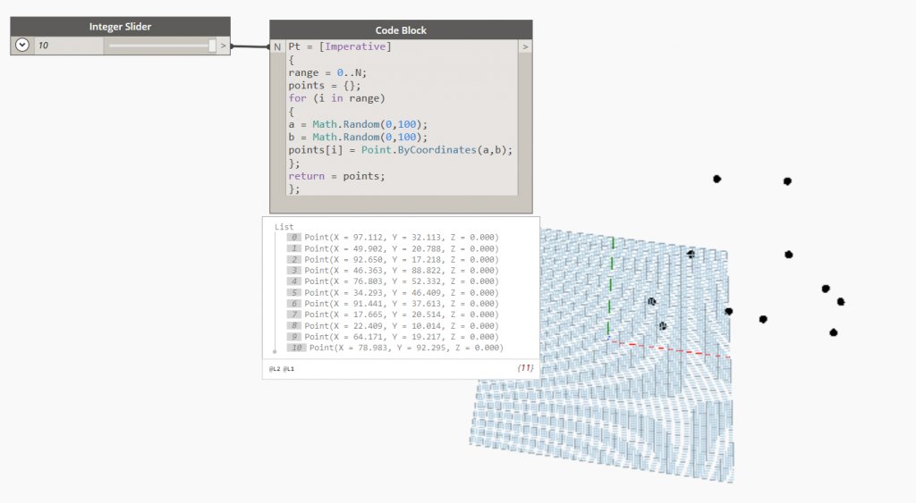 Dynamo :: RandomなPointsを生成 – DigiArchi